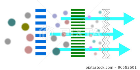 Cross-sectional structure of the filter that... - Stock Illustration ...