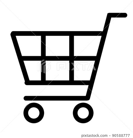 Shopping cart icon transparent background - Stock Illustration ...