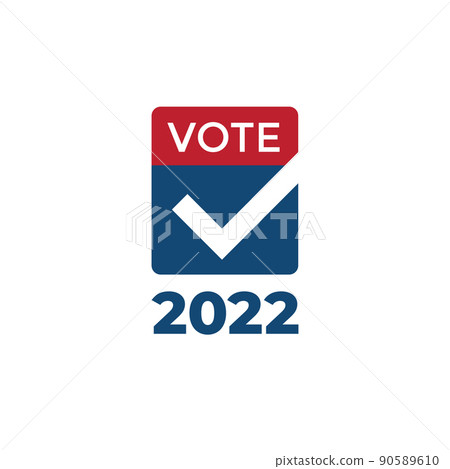 2022 Midterm Elections Design w Red White and... - Stock Illustration ...