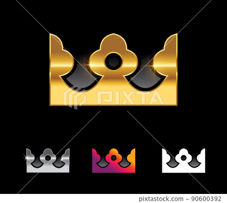 Golden Crown Vector Sign - Stock Illustration [90600392] - PIXTA