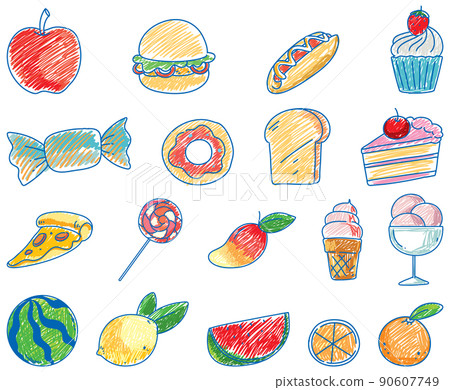 A paper with a doodle design of object - Stock Illustration [90607749 ...