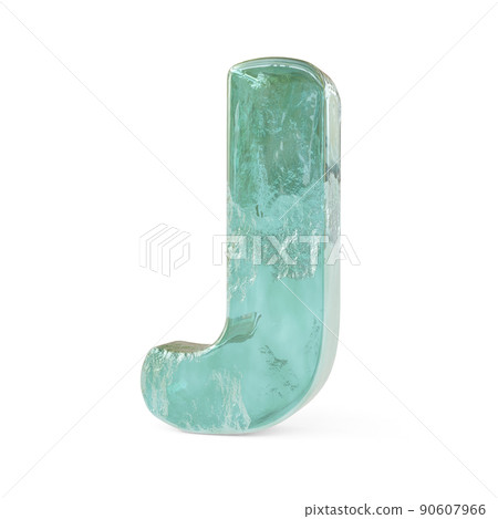Realistic icy letters isolated on a white...-插圖素材 [90607966] - PIXTA圖庫