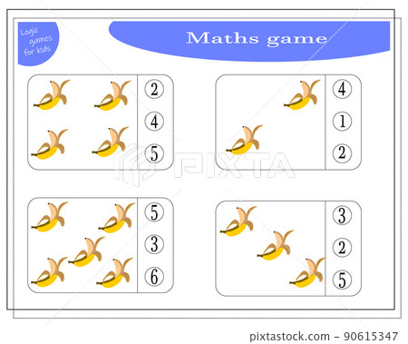 a math game for kids. count how many of them... - Stock Illustration ...