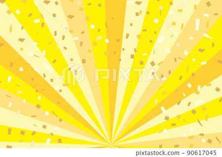 Multicolor sunburst yellow confetti - Stock Illustration [90617045] - PIXTA