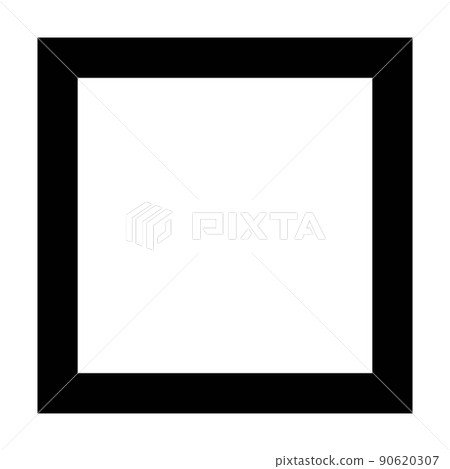 Square shape icon vector symbol for creative... - Stock Illustration ...