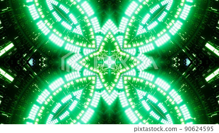 Four Sided Geometric Shape Matrix Concept Light... - Stock Illustration ...