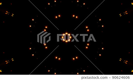 Glowing Small Fire Spark Particles in the Dark - Stock Illustration ...