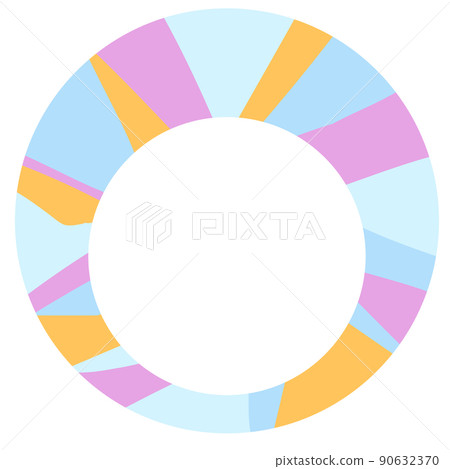 Random pattern circular frame - Stock Illustration [90632370] - PIXTA