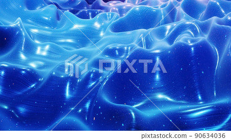 3d render. Fantastical festive blue bg. Stylish... - Stock Illustration ...