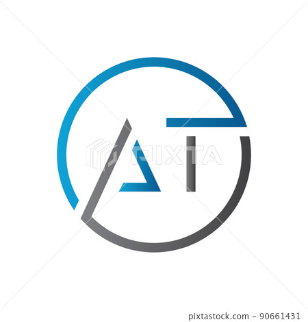 Initial AT letter Logo Design vector Template.... - Stock Illustration ...
