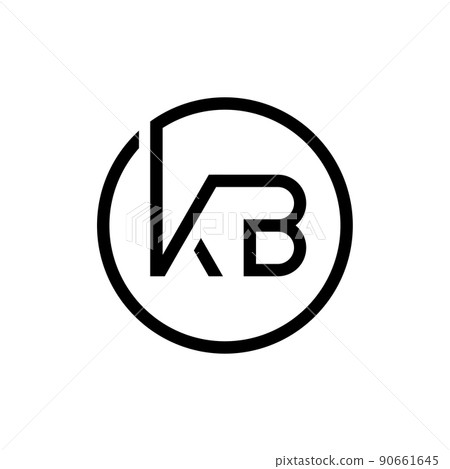 Linked Letter KB Logo Design vector Template.... - Stock Illustration ...
