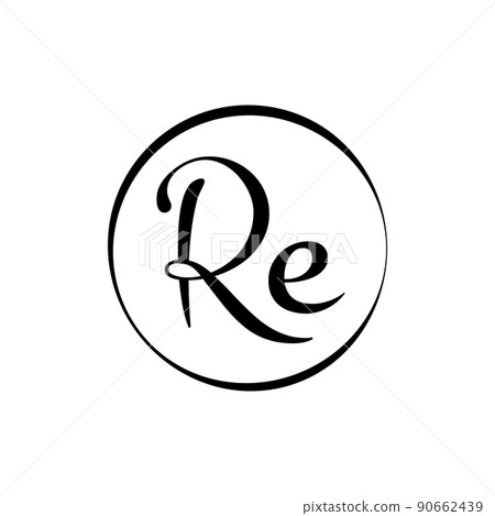 Initial re letter Logo Design vector Template.... - Stock Illustration ...