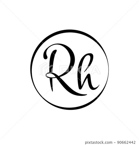 Initial rh letter Logo Design vector Template.... - Stock Illustration ...