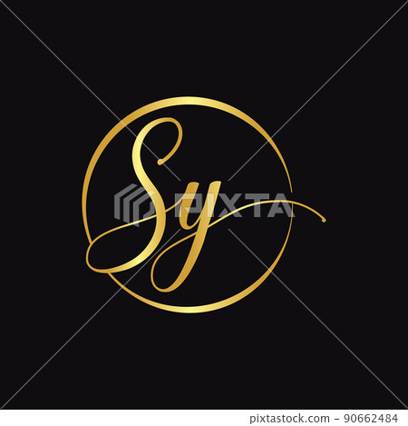 Initial SY letter Logo Design vector Template.... - Stock Illustration ...