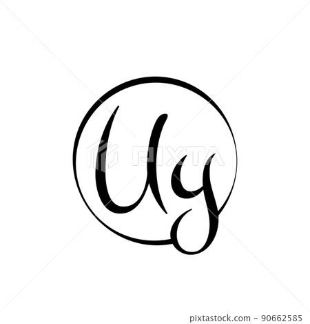 Initial UY letter Logo Design vector Template.... - Stock Illustration ...