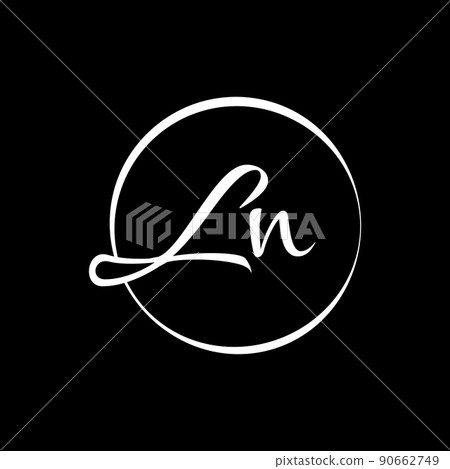 Initial LN letter Logo Design vector Template.... - Stock Illustration ...