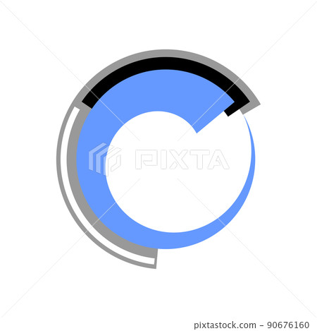 Circle circular design element. Abstract icon. - Stock Illustration ...