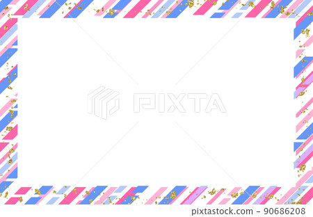 Background material Fairy tale color frame Gold... - Stock Illustration ...