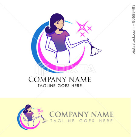 Housekeeper Maid Logo Sign-插圖素材 [90689495] - PIXTA圖庫