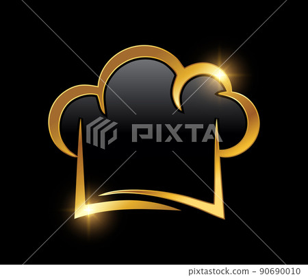 Golden Chef Hat Vector Illustration - Stock Illustration [90690010] - PIXTA