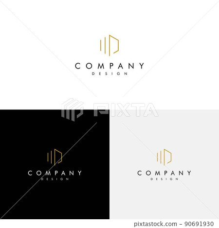 Logo with the initials MD modern and luxurious - Stock Illustration ...
