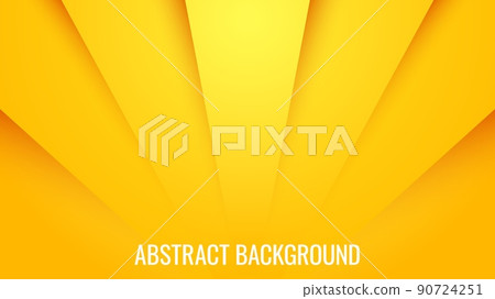 Abstract yellow paper striped banner with shadow - Stock Illustration ...