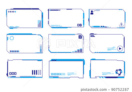 Interface telop design - Stock Illustration [90752287] - PIXTA