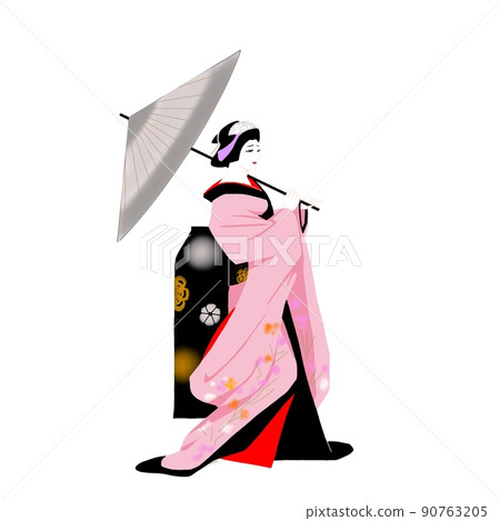 Kabuki Onnagata - Stock Illustration [90763205] - PIXTA