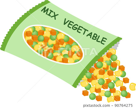Frozen mix Vegetable - Stock Illustration [90764275] - PIXTA