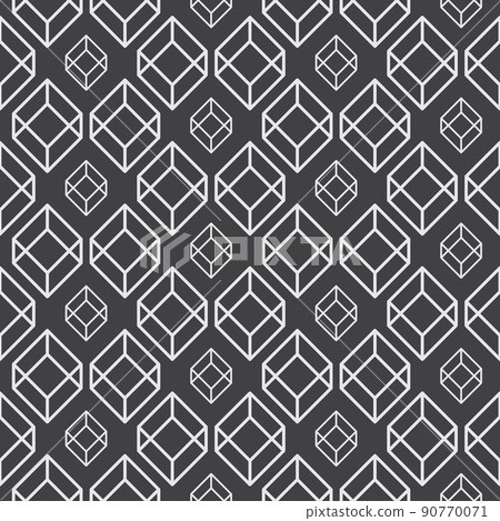 geometric simple cube seamless pattern - Stock Illustration [90770071 ...