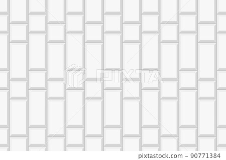 White vertical rectangle and square tile... - Stock Illustration ...