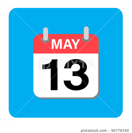 May 13 Calendar icon. May 13 calendar date... - Stock Illustration ...