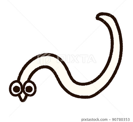 Cute Anisakis character - Stock Illustration [90780353] - PIXTA