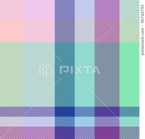 Rainbow Plaid, checkered, tartan seamless... - Stock Illustration ...