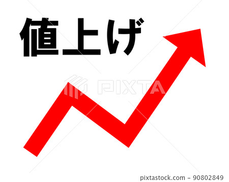 Image of price increase - Stock Illustration [90802849] - PIXTA