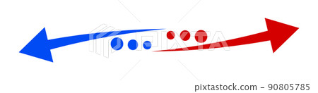 Increase and decrease arrow icon set - Stock Illustration [90805785] - PIXTA