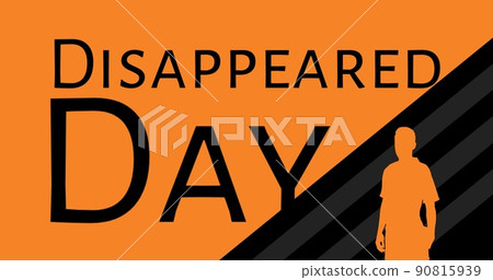 Illustration of disappeared day text with... - Stock Illustration ...