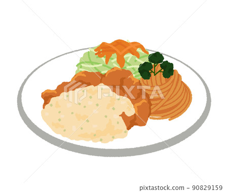 Chicken nanban illustration - Stock Illustration [90829159] - PIXTA