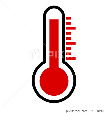 Red thermometer room temperature - Stock Illustration [90838909] - PIXTA