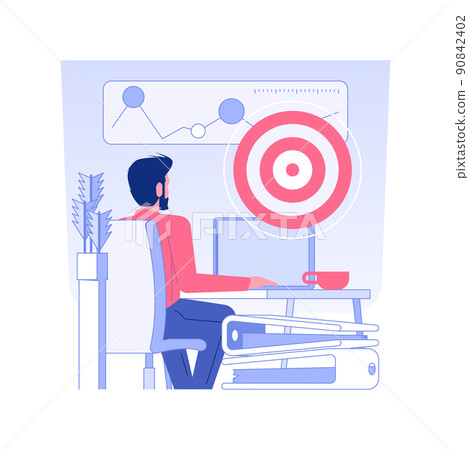 Business objectives isolated concept vector... - Stock Illustration ...