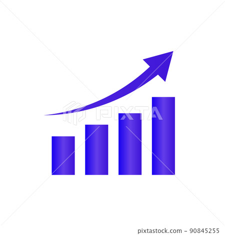 Purple bar graph chart icon - Stock Illustration [90845255] - PIXTA