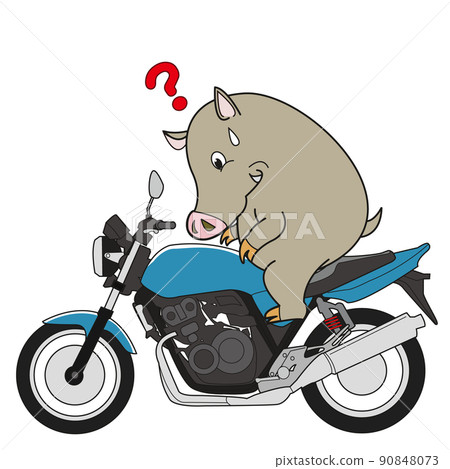 Zodiac rider 12/12 Wild boar rider - Stock Illustration [90848073] - PIXTA