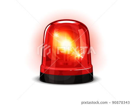 Siren light_Rotating light illustration - Stock Illustration [90878343 ...