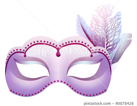 Luxury opera mask with colorful feathers.... - Stock Illustration ...