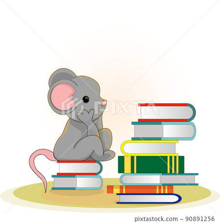 mouse, rat, book - Stock Illustration [90891256] - PIXTA