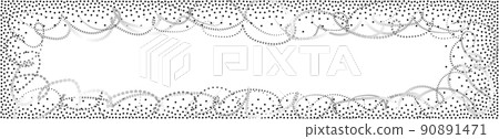 Wavy Dot Line Pattern - Stock Illustration [90891471] - PIXTA