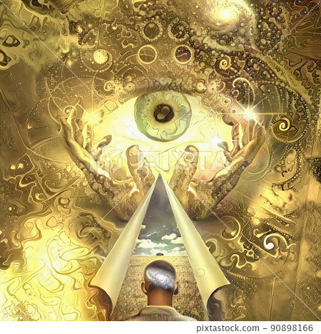 Man has vision - Stock Illustration [90898166] - PIXTA