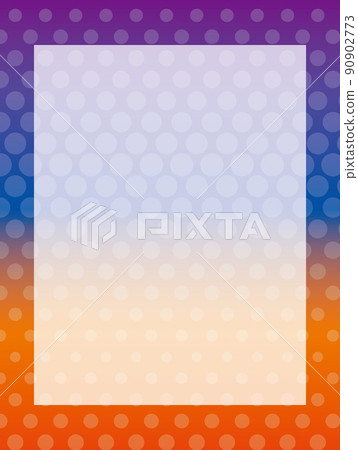 Dot gradation frame white space - Stock Illustration [90902773] - PIXTA