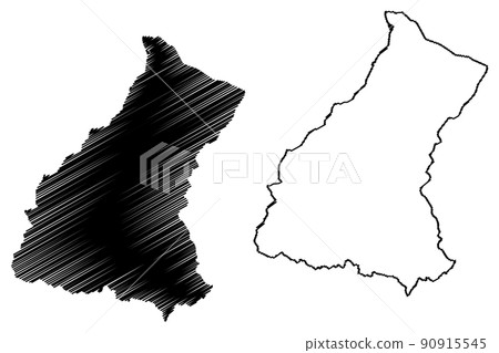 Saharanpur district (Uttar Pradesh State,... - Stock Illustration ...