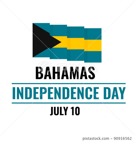 Bahamas Independence Day typography poster.... - Stock Illustration ...